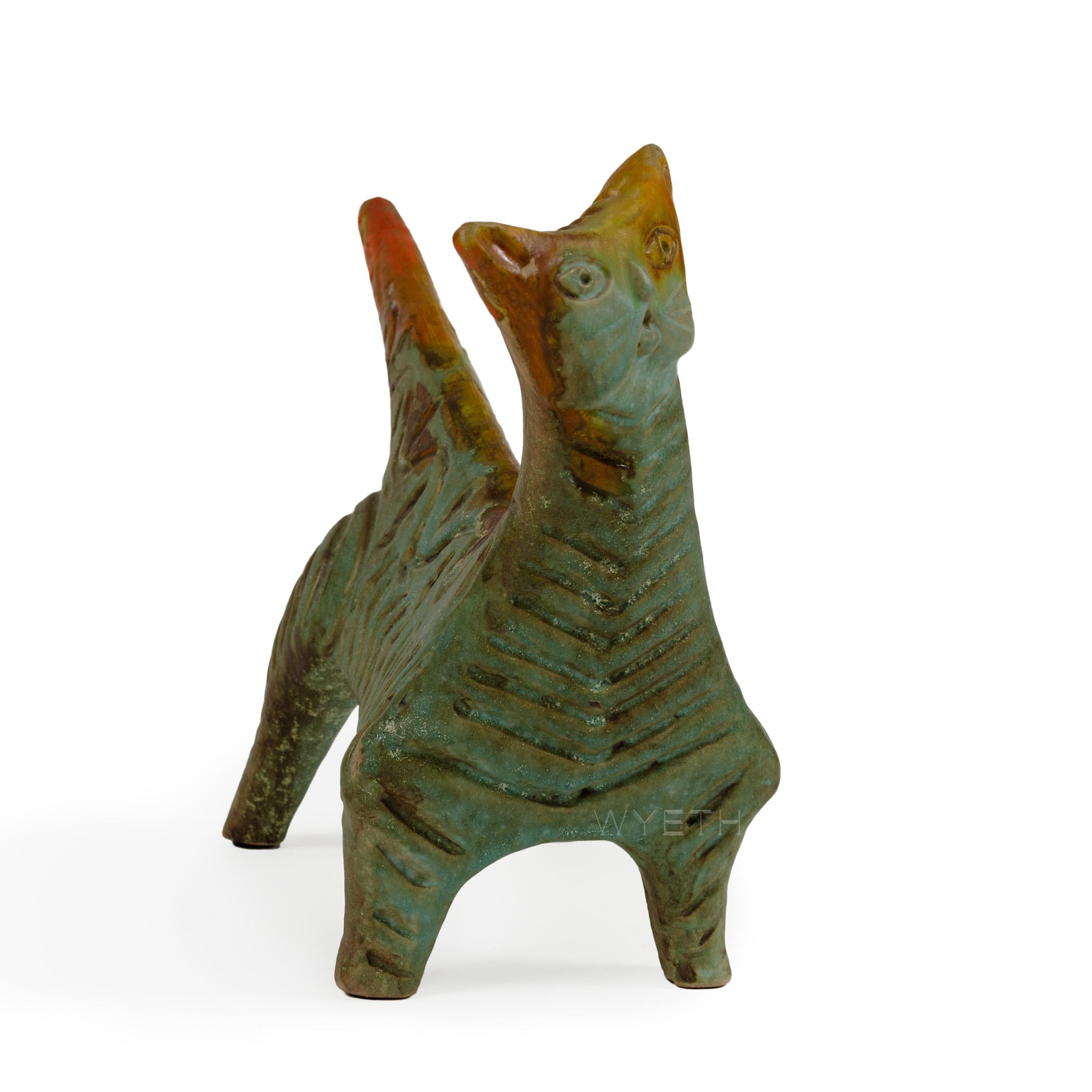 Ceramic Cat by Bitossi at 1stDibs