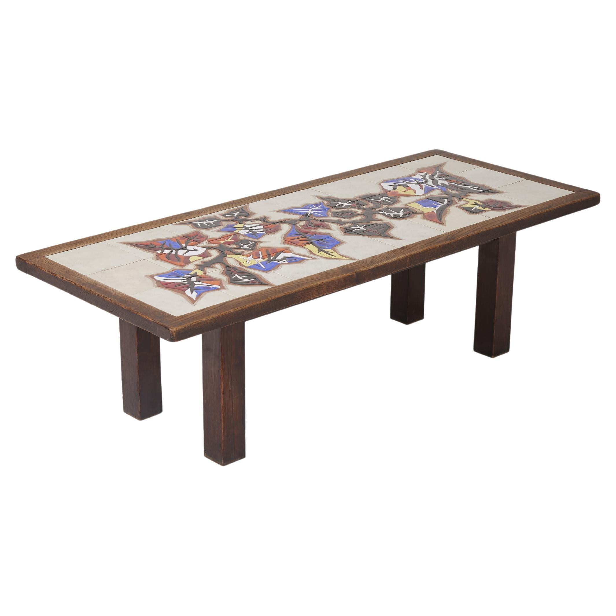 Jean Lurcat ceramic coffee table For Sale at 1stDibs