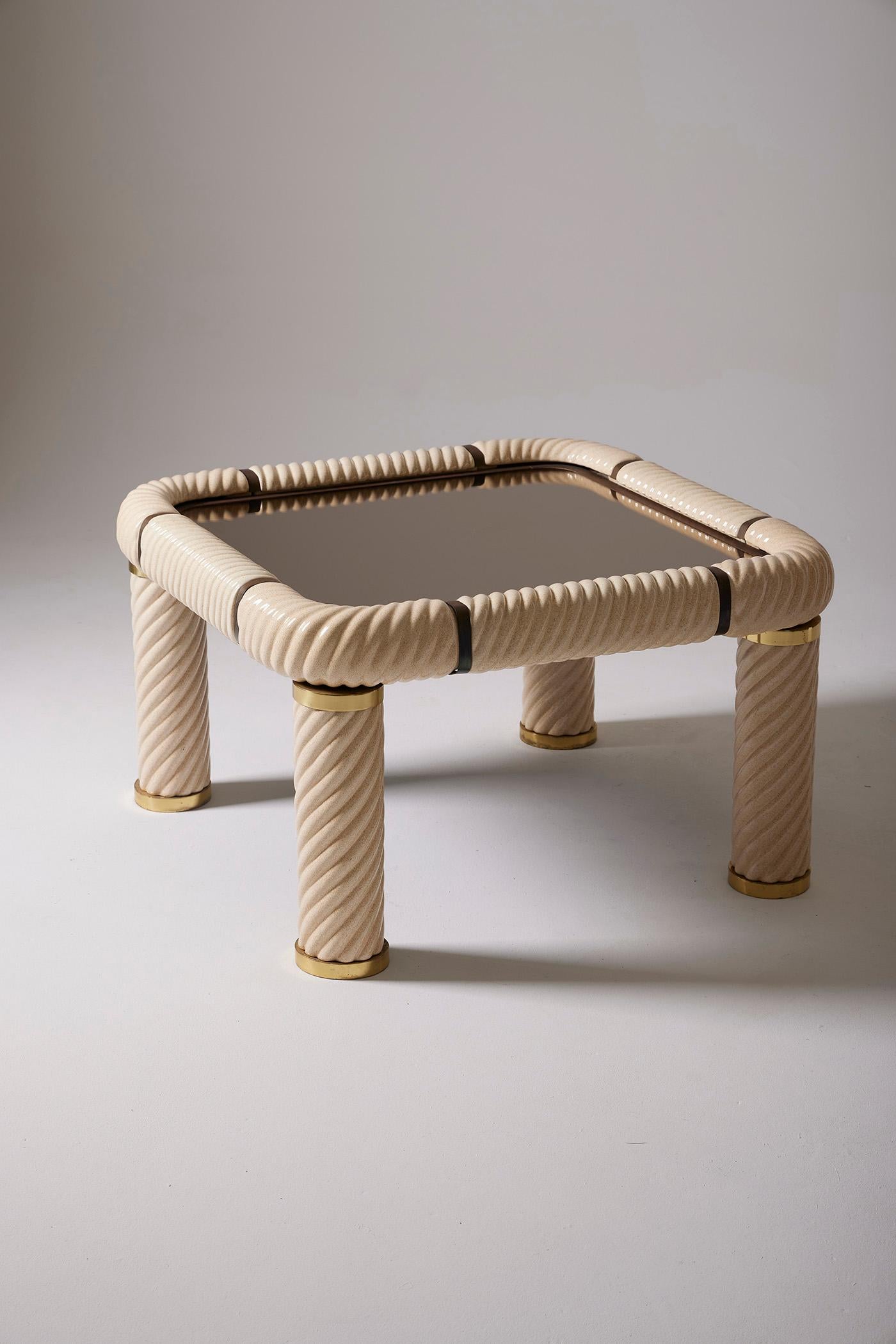 Ceramic coffee table by Tommaso Barbi, 1960s For Sale at 1stDibs