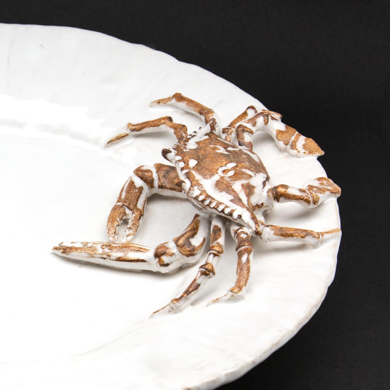 Ceramic Crab Platter at 1stDibs