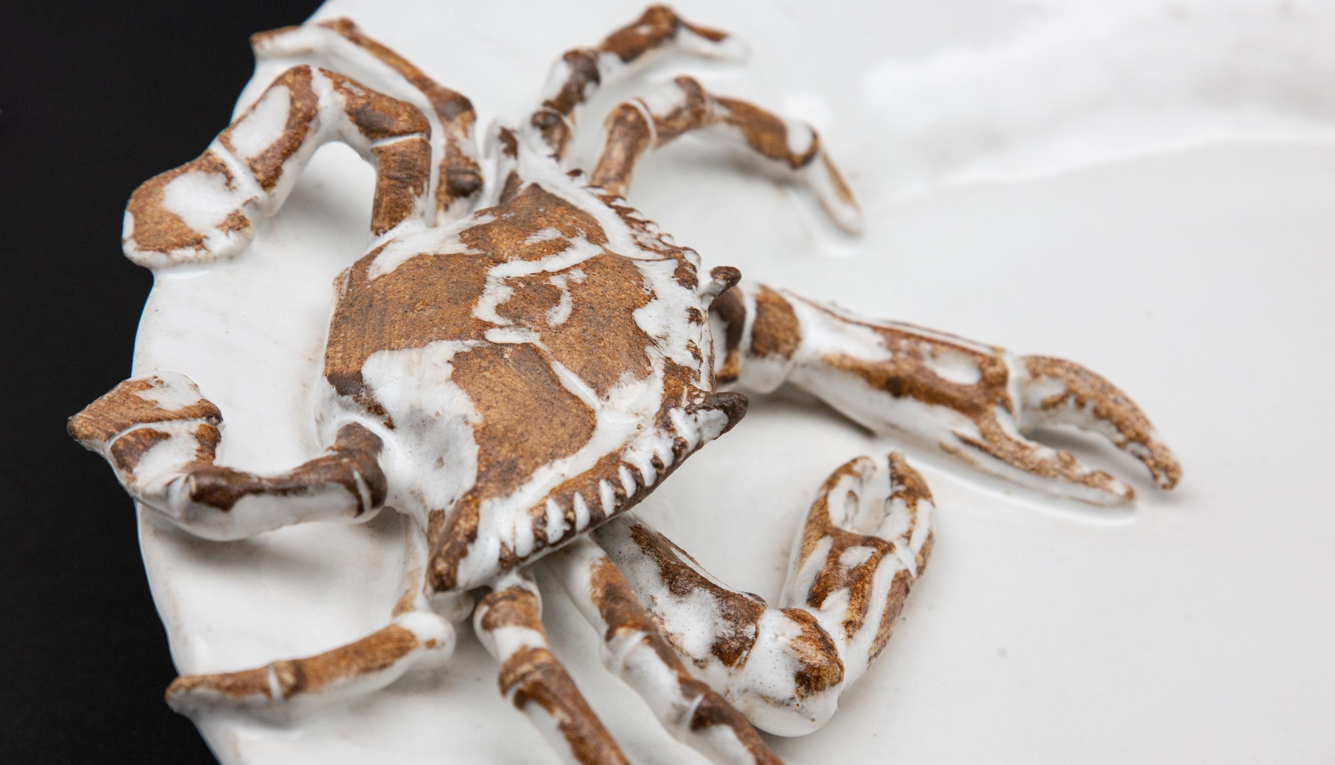 Ceramic Crab Platter at 1stDibs