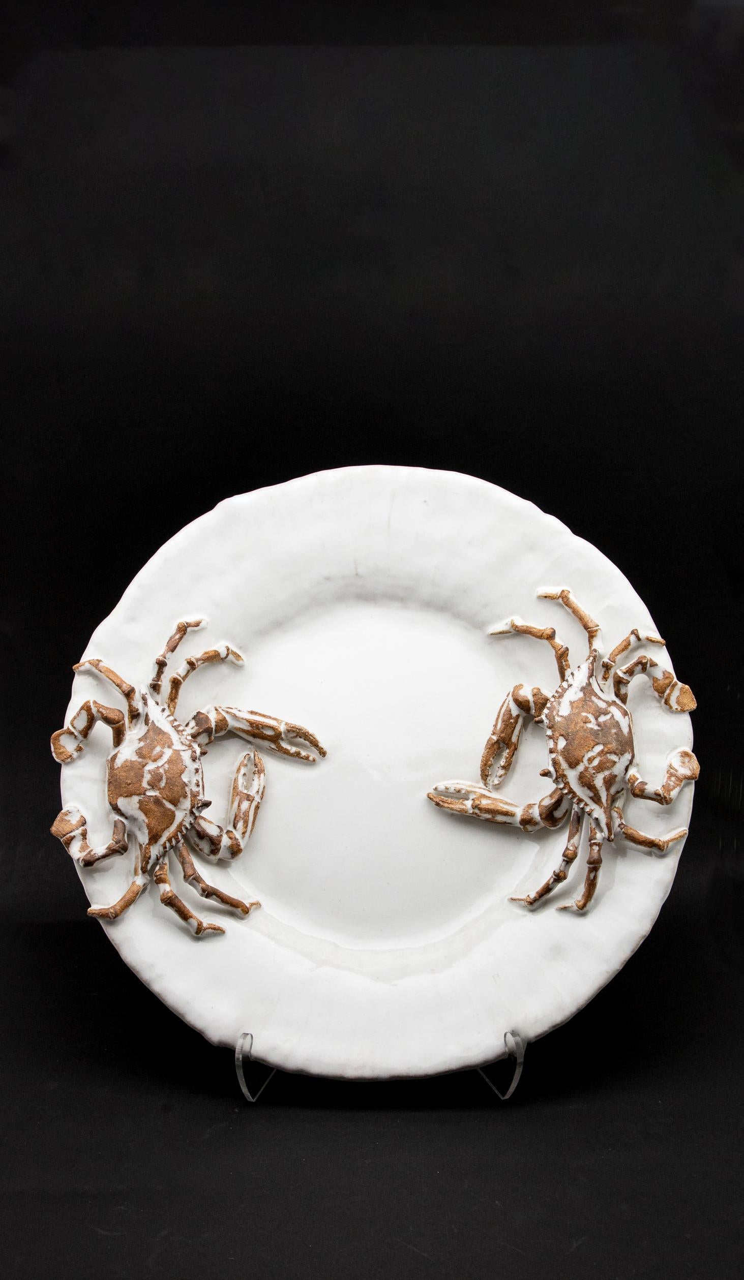 Ceramic Crab Platter at 1stDibs