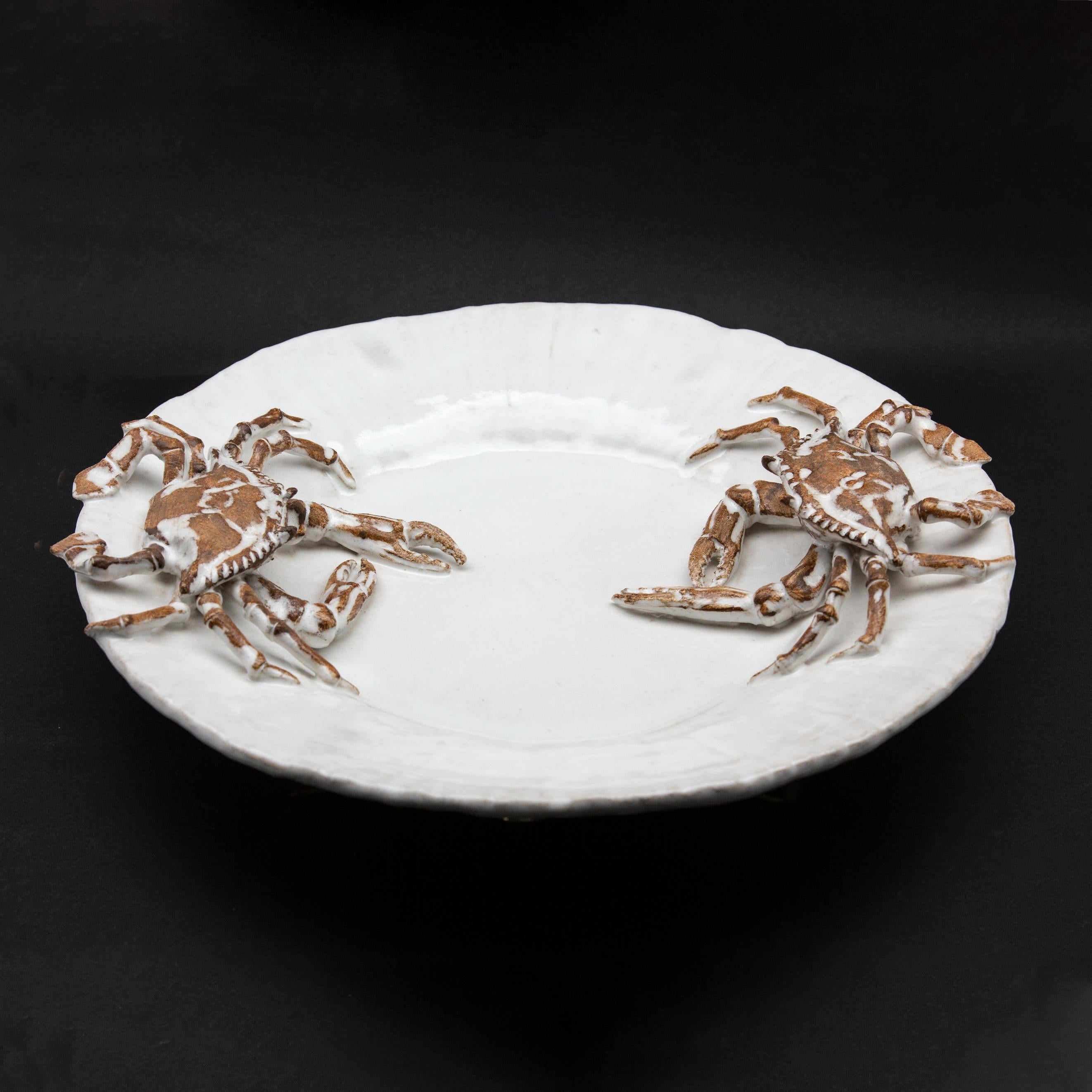Ceramic Crab Platter at 1stDibs