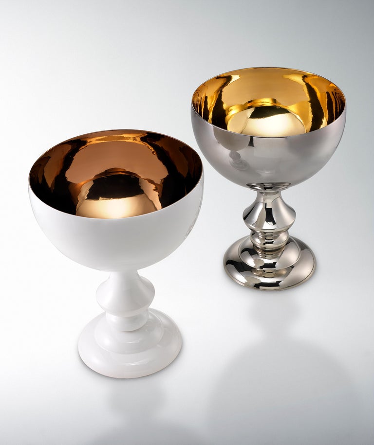 Ceramic Cup "Mida" Handcrafted in Platinum and 24kt Gold Inside, by ...