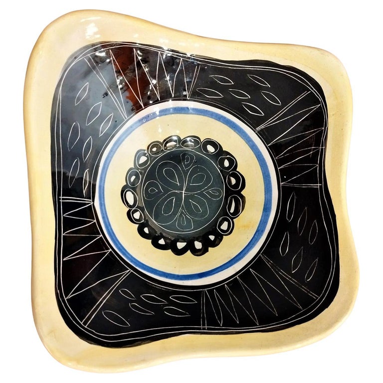 Ceramic Dish, Designed by Jacques Pouchain for Poet Laval For Sale at ...