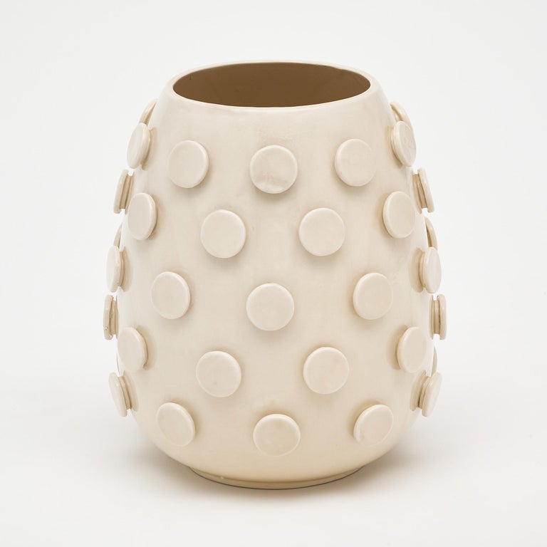 Ceramic Dotted Italian Vases For Sale at 1stDibs