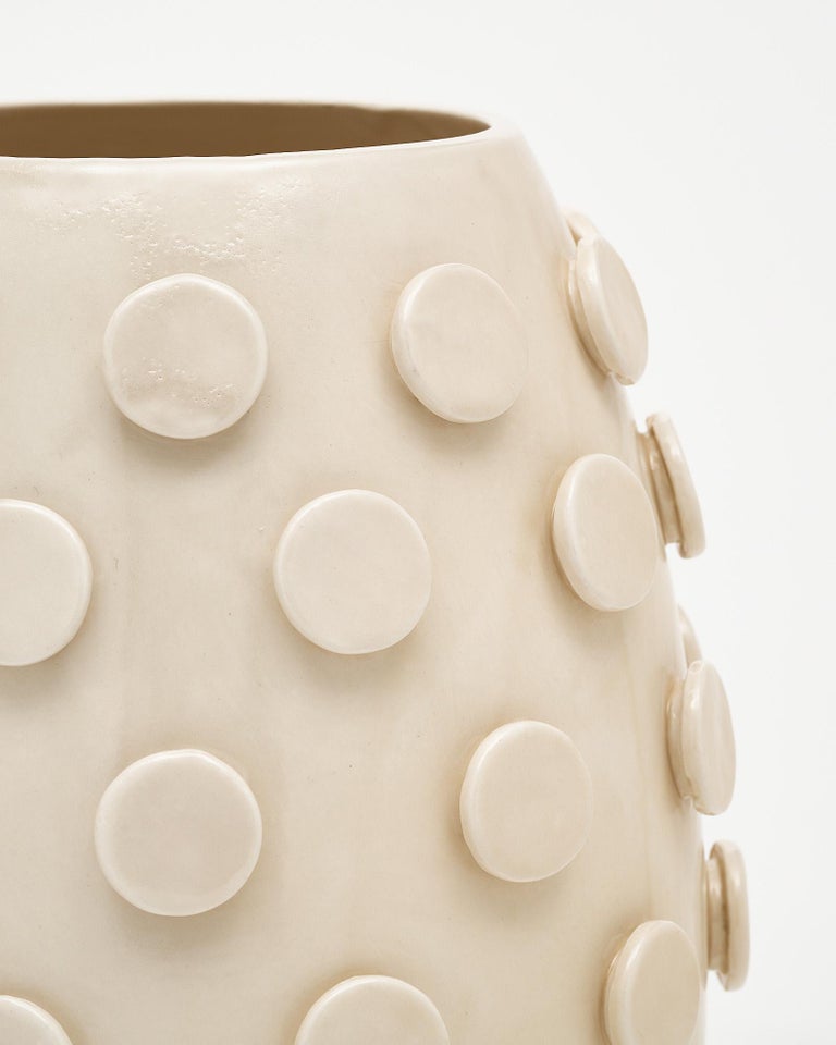 Ceramic Dotted Italian Vases For Sale at 1stDibs