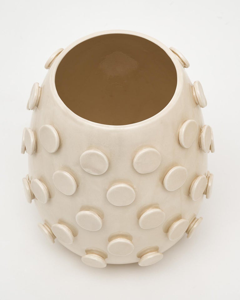 Ceramic Dotted Italian Vases For Sale at 1stDibs
