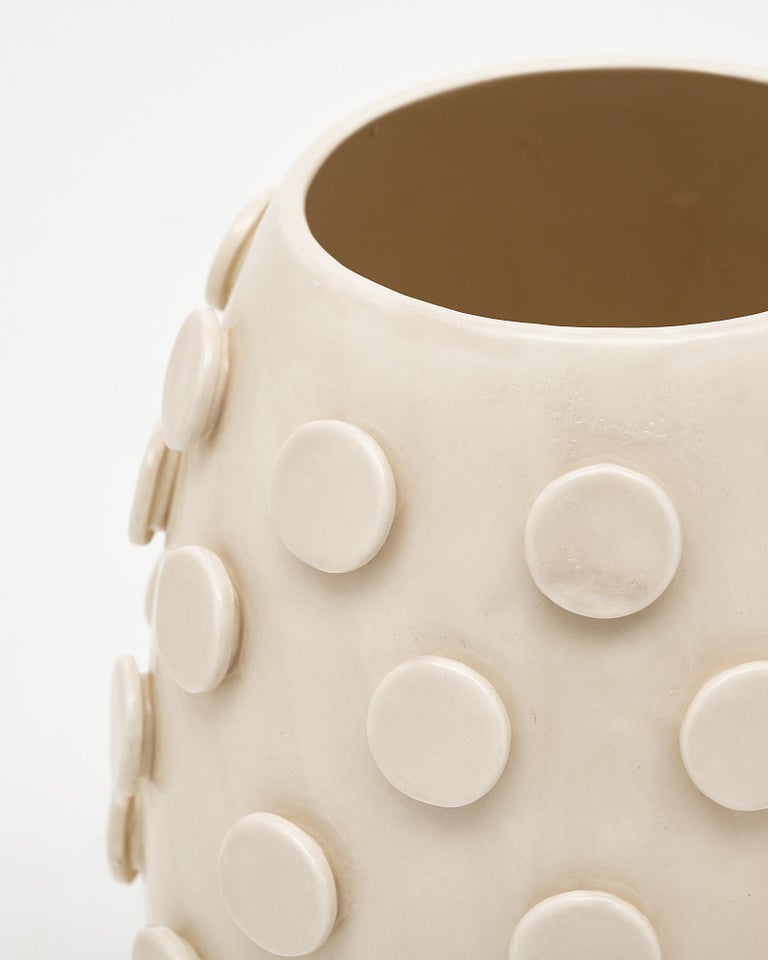 Ceramic Dotted Italian Vases For Sale at 1stDibs