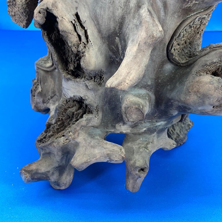 Ceramic Faux Bois Tree Trunk Planter Or Jardinière at 1stDibs