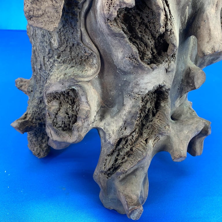 Ceramic Faux Bois Tree Trunk Planter Or Jardinière at 1stDibs