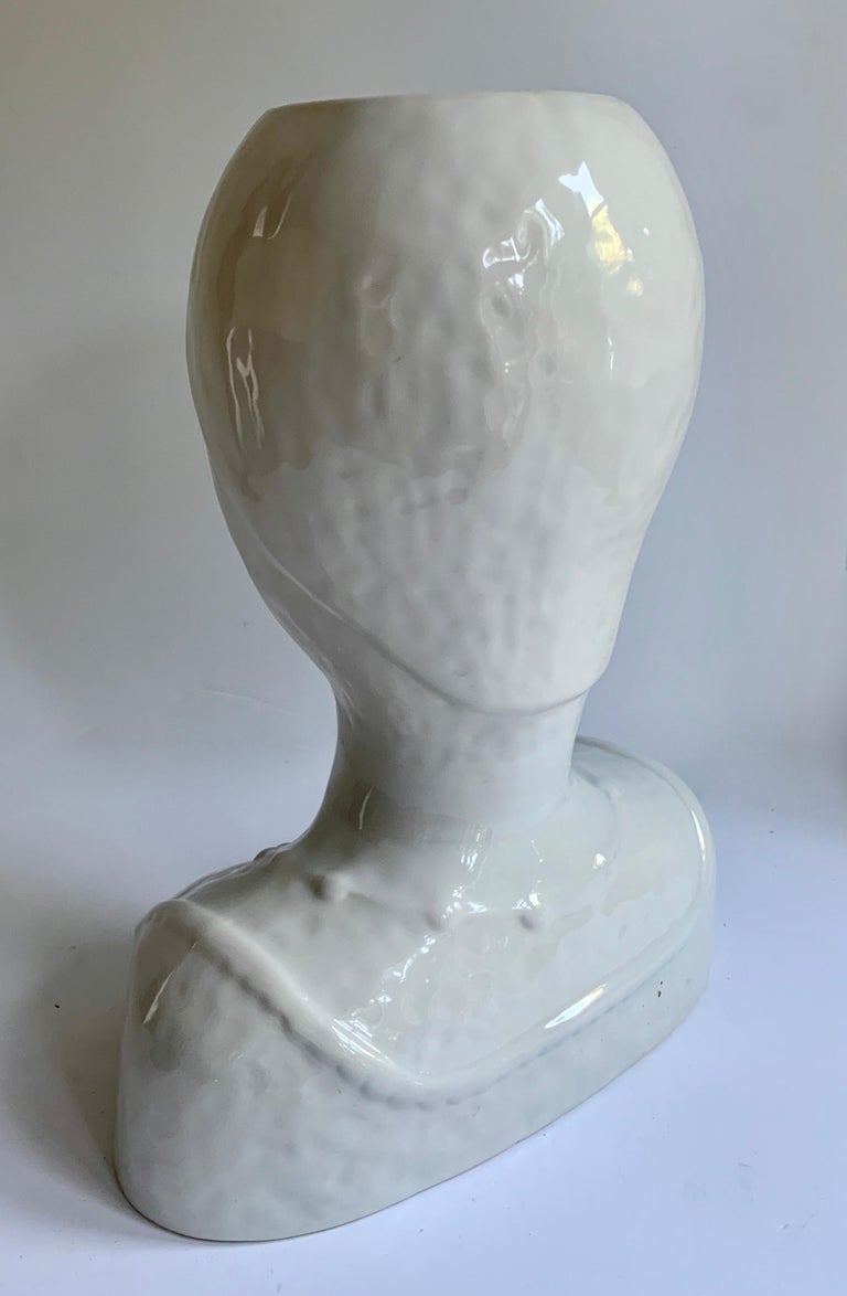 Ceramic Female Head Planter at 1stDibs | ceramic head planter