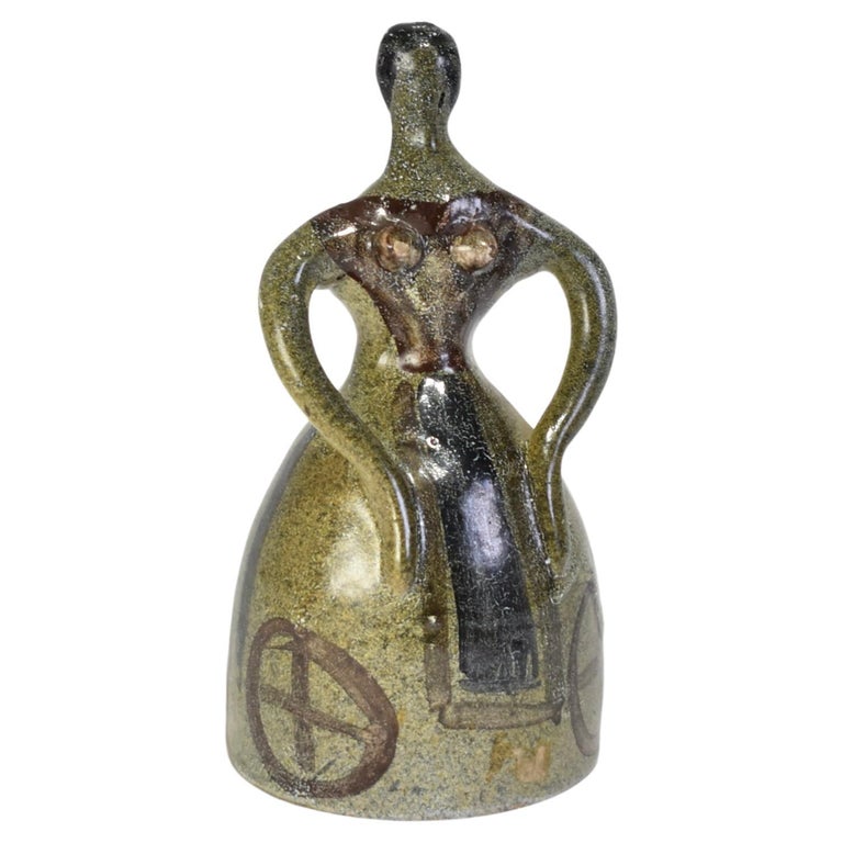 Ceramic Figure Bell For Sale at 1stDibs