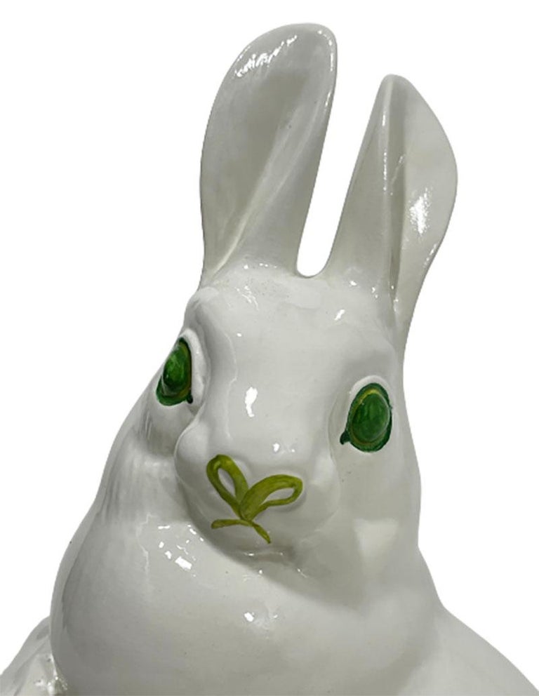 Ceramic Figure of a Rabbit by Ronzan, Mid-20th Century For Sale at 1stDibs
