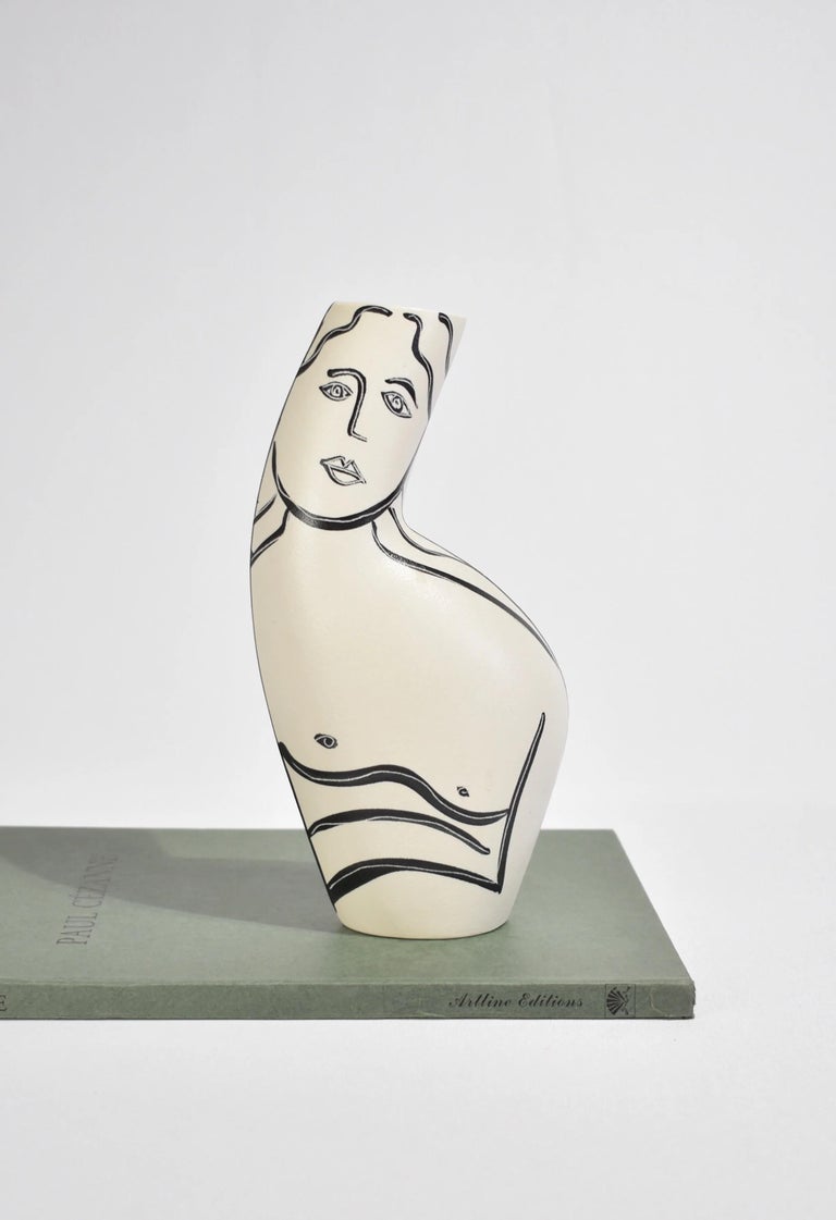 Ceramic Figure Vase at 1stDibs
