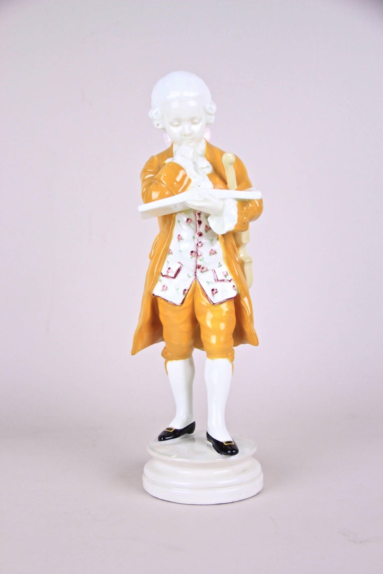 Ceramic Figurine Mozart by Goldscheider, Vienna, circa 1915 at 1stDibs