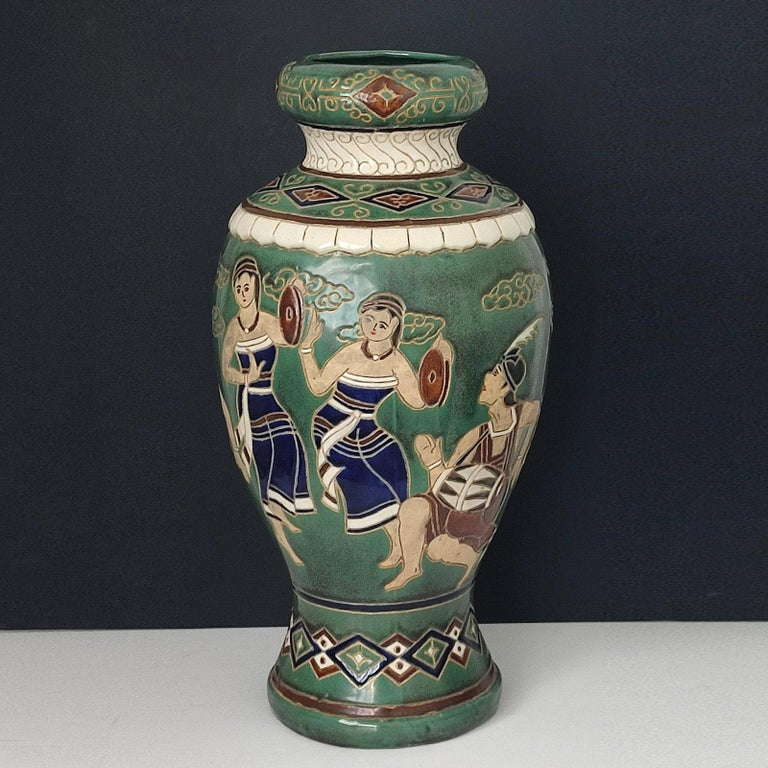 Ceramic Floor Vase For Sale at 1stDibs