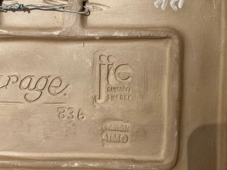 Ceramic Flower Tile Designed by Aimo Nietosvuori for Jie Gantofta ...