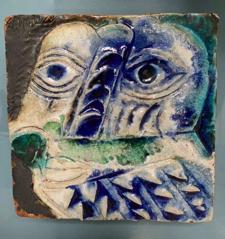 Ceramic Framed Tiles in the Style of Picasso by the Atelier Espinoza ...