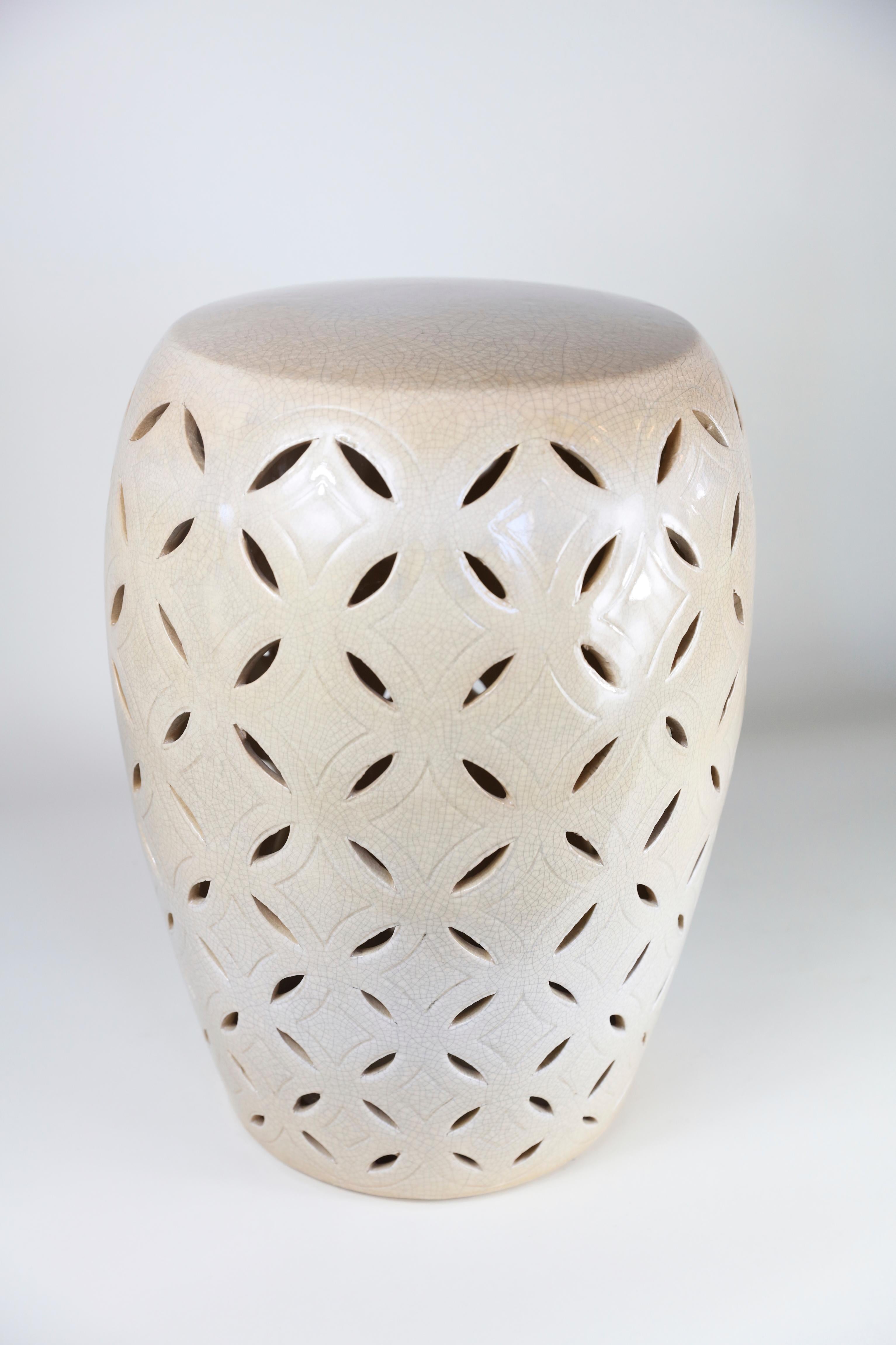 Ceramic Garden Stool at 1stDibs