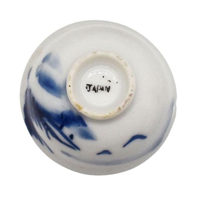 Ceramic Gilt Japanese Sake Cups or Miniature Salt Bowls a Set of Five ...