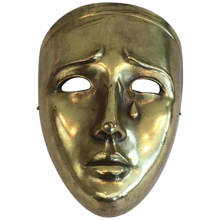 Ceramic Gilt Mask, Signed, Portugal, circa 1970 at 1stDibs | ceramic ...