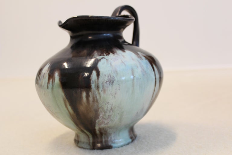Ceramic Glazed ‘Mobach Utrecht’ Jug, Signed For Sale at 1stDibs