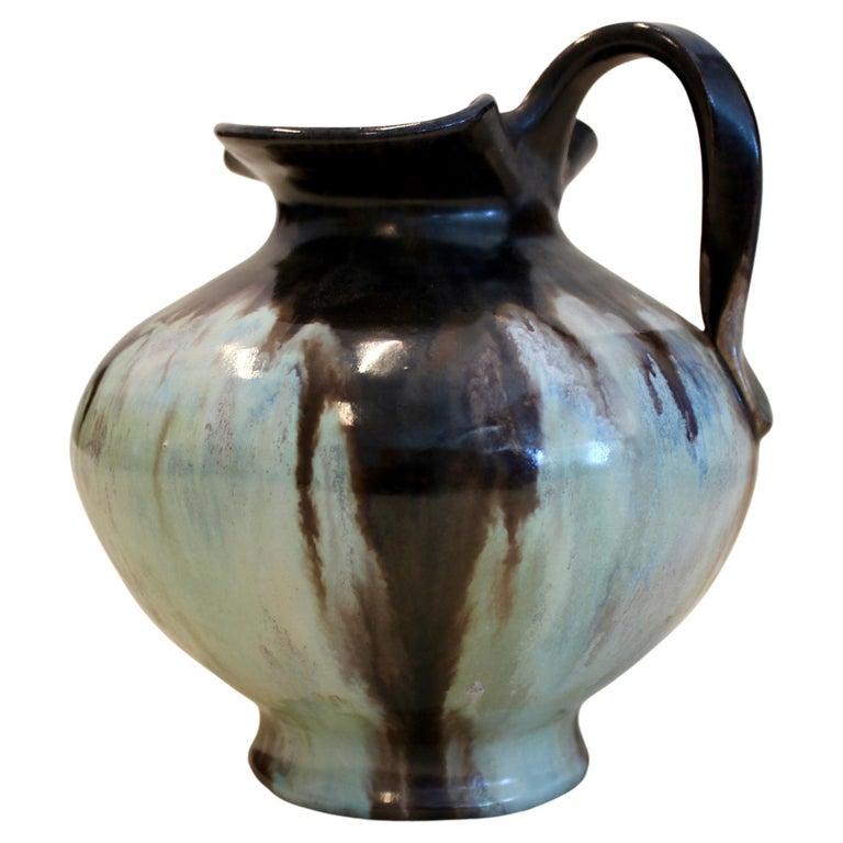 Ceramic Glazed ‘Mobach Utrecht’ Jug, Signed For Sale at 1stDibs