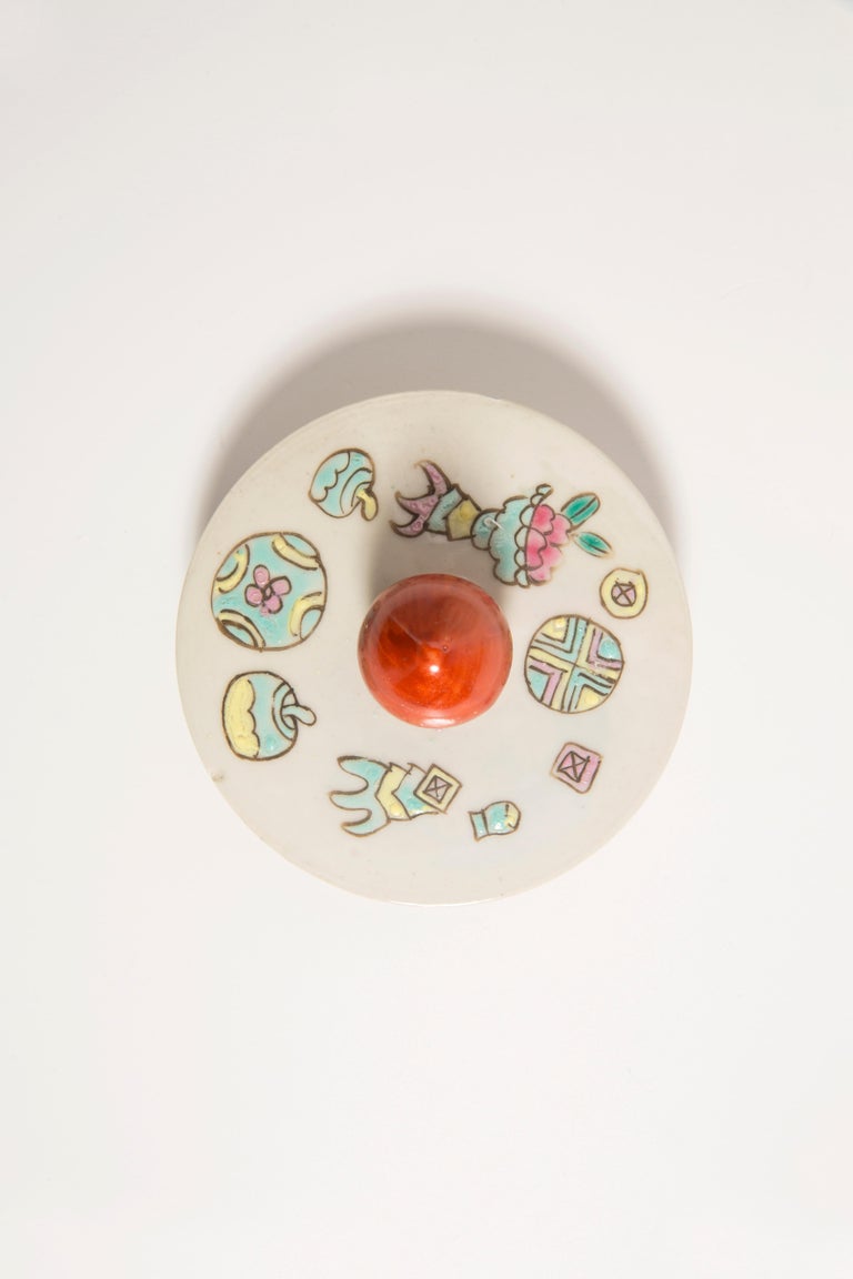 Ceramic Hand Painted Vase Candy Box, 20th Century, Europe, 1960s For ...