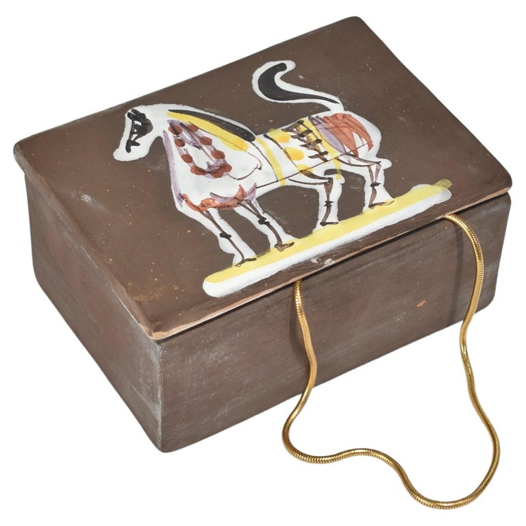 Ceramic Horse Box at 1stDibs