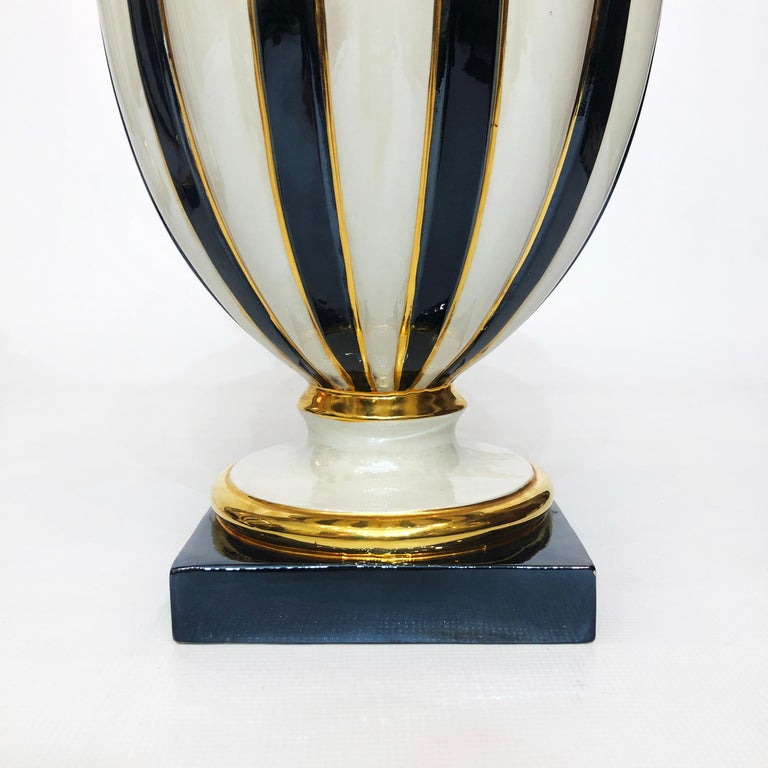 Ceramic Italian Neoclassical Table Lamps 1970s Vintage Hollywood ...