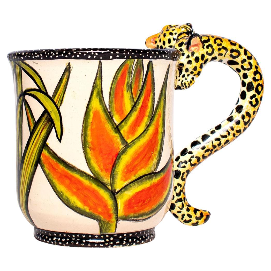 Ceramic Leopard Sugar Dish , hand made in South Africa For Sale at 1stDibs