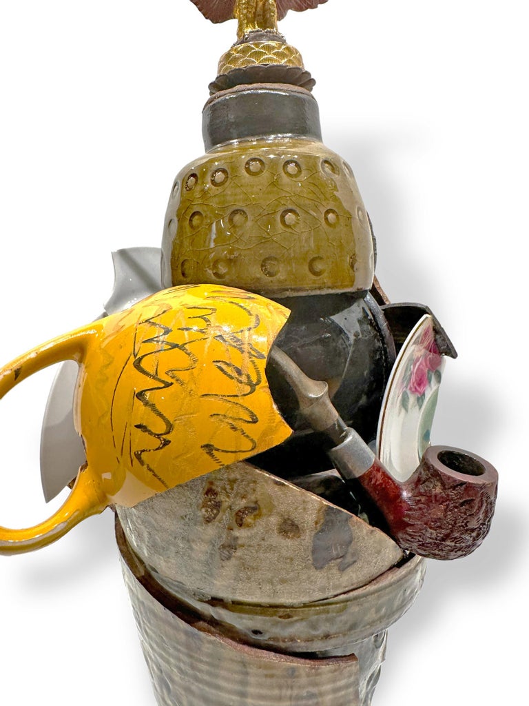 Age and Experience, Ceramic and Found Object Assemblage For Sale at 1stDibs