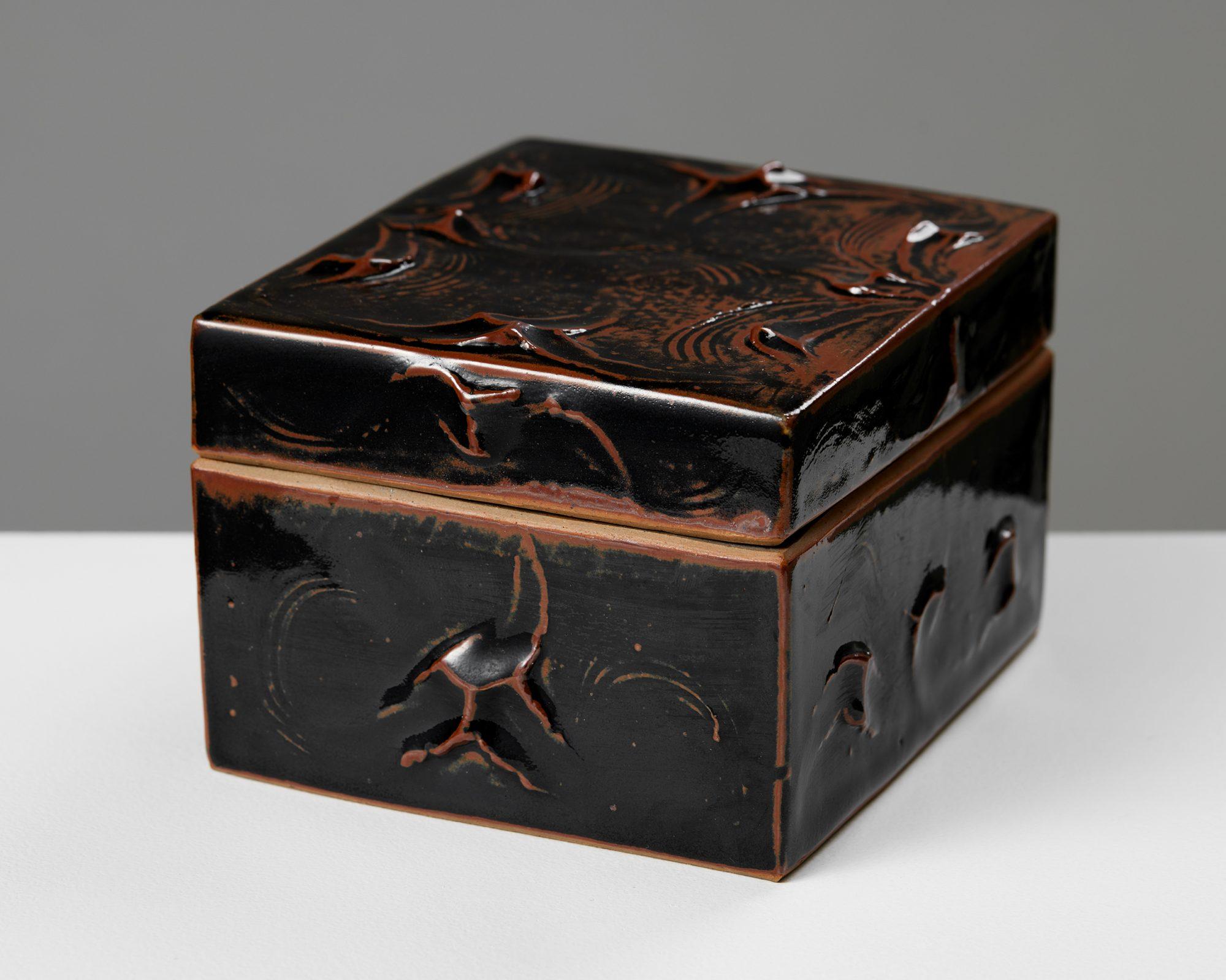 Ceramic Lidded Box, Anonymous, Sweden, 1960s For Sale at 1stDibs