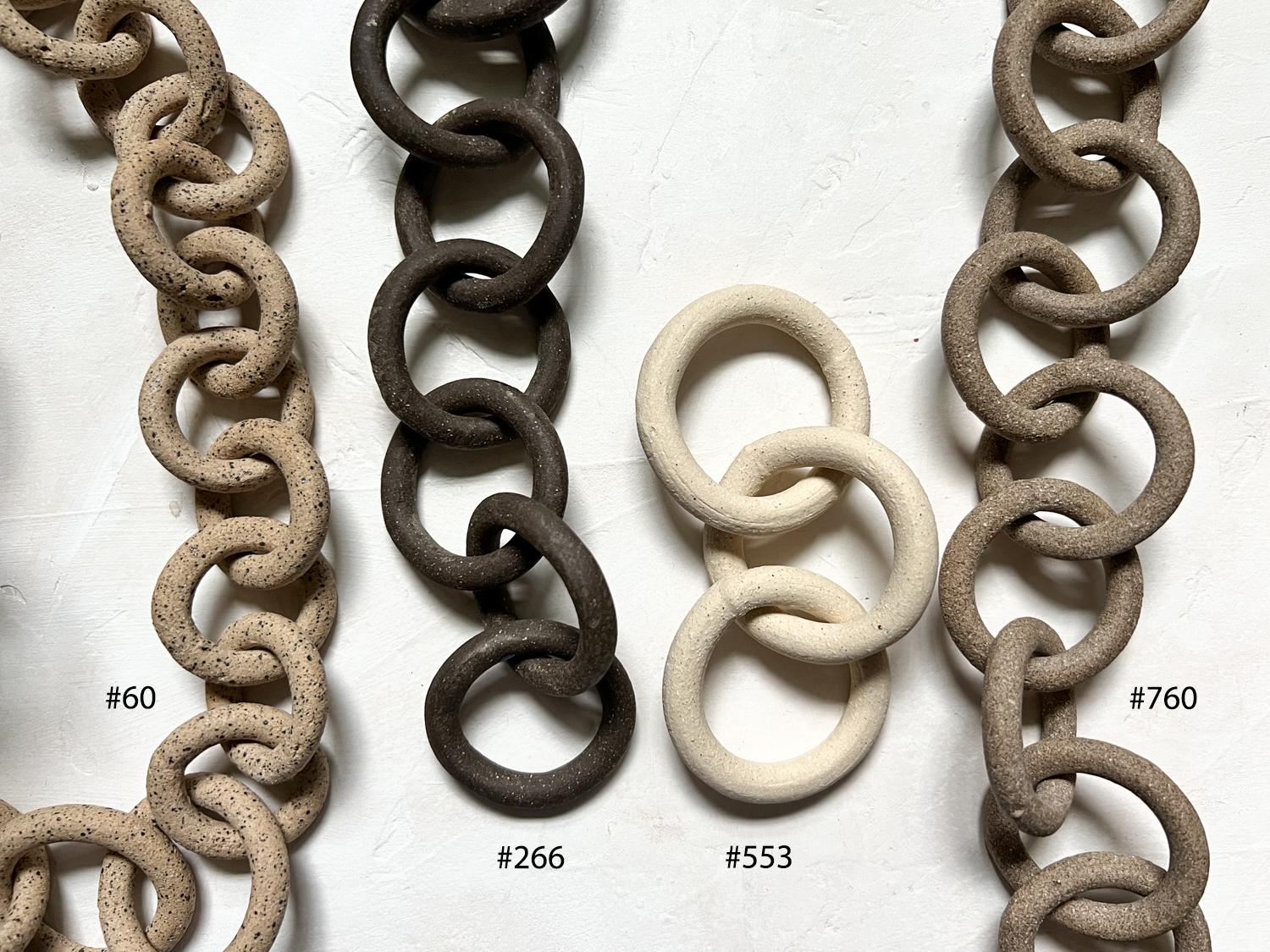 Ceramic link chain pendant light For Sale at 1stDibs