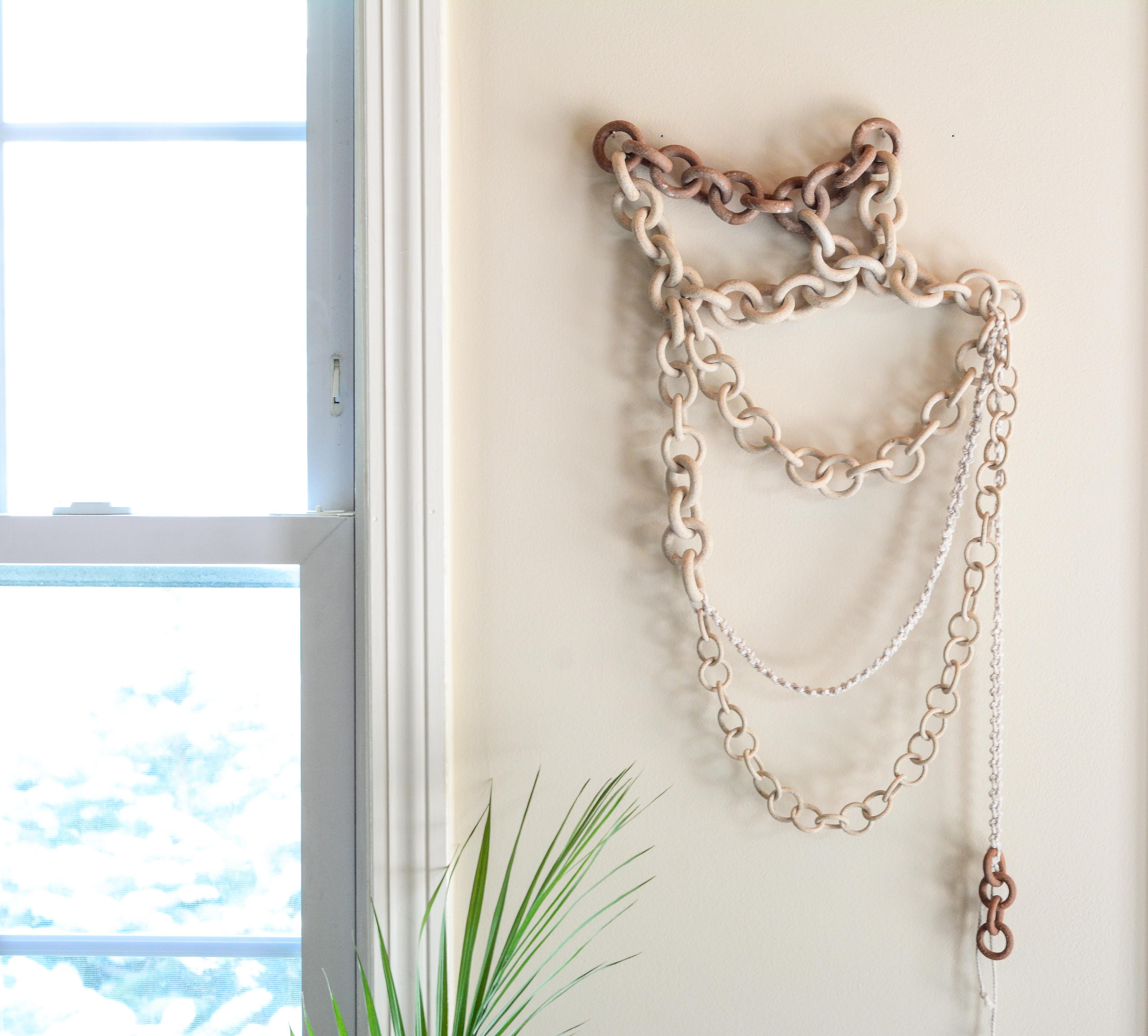 Ceramic Link Chain Wall Sculpture at 1stDibs