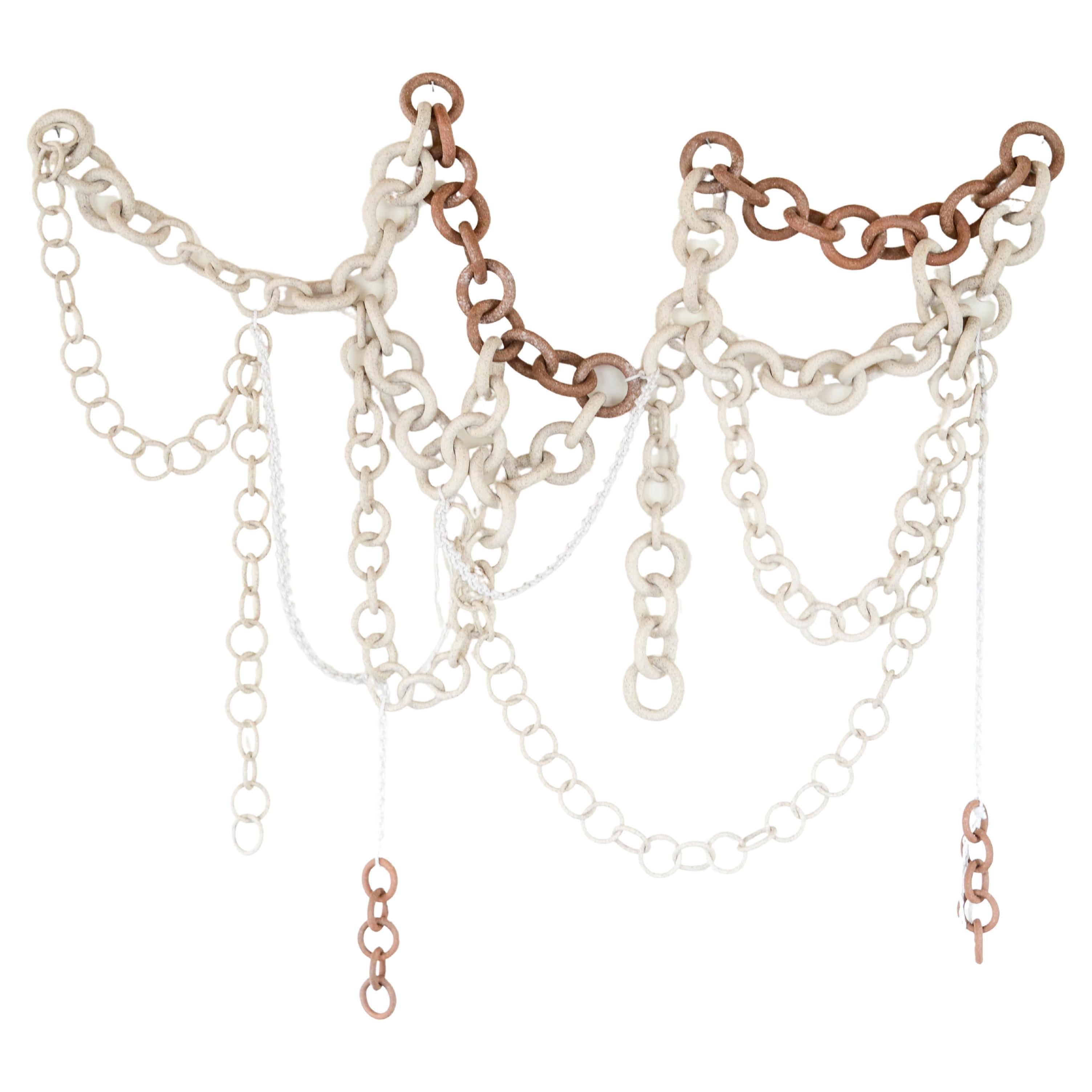 Ceramic Link Chain Wall Sculpture at 1stDibs | different link chains
