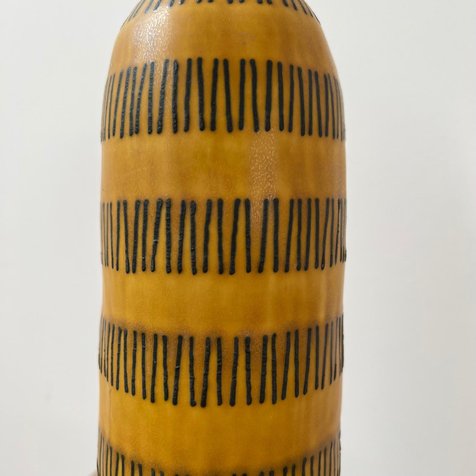 Ceramic Mid-Century Mustard Coloured Vase at 1stDibs | mustard vase ...