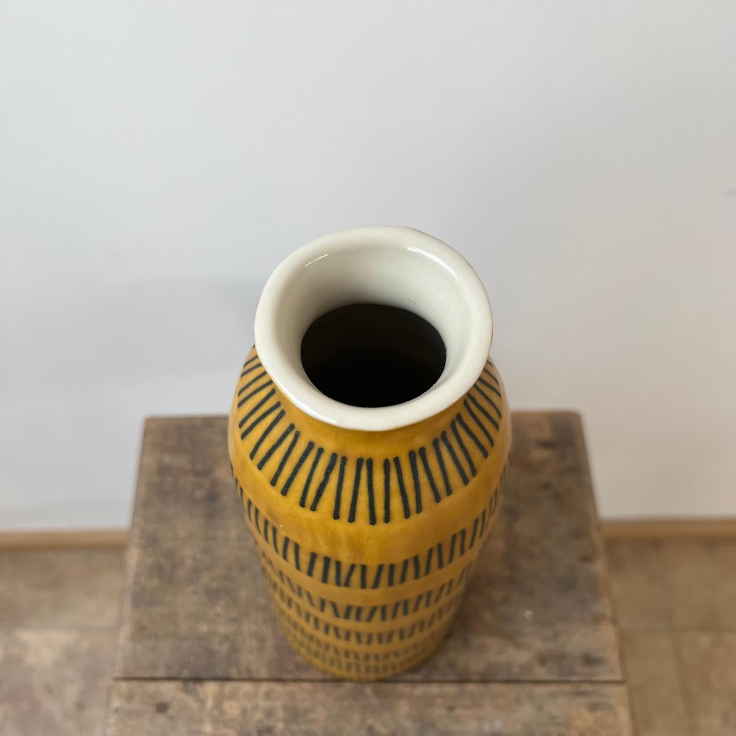 Ceramic Mid-Century Mustard Coloured Vase at 1stDibs | mustard vase ...
