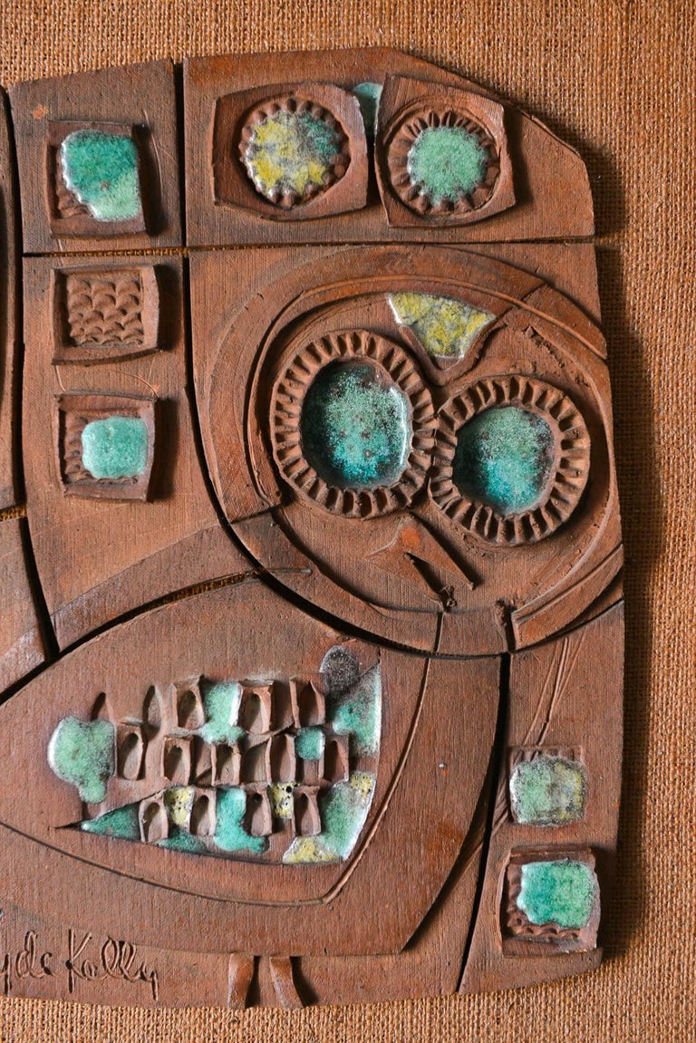 Ceramic Panel by California Artist Clyde Kelly, circa 1968 at 1stDibs