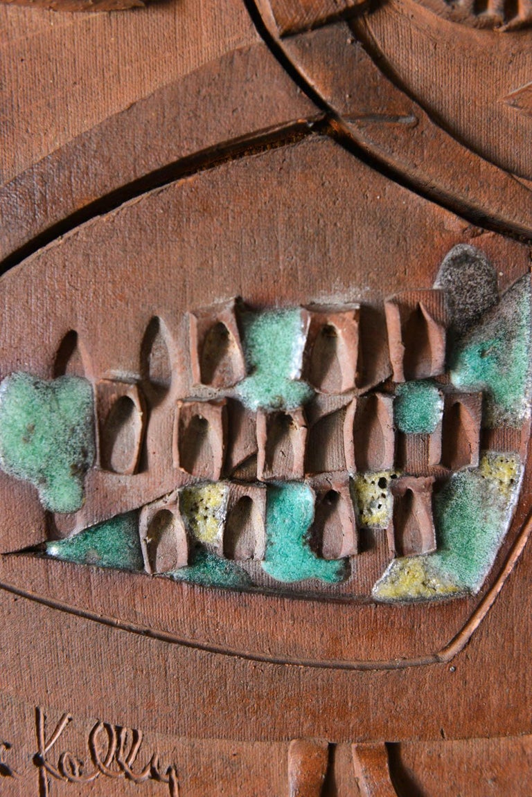 Ceramic Panel by California Artist Clyde Kelly, circa 1968 at 1stDibs