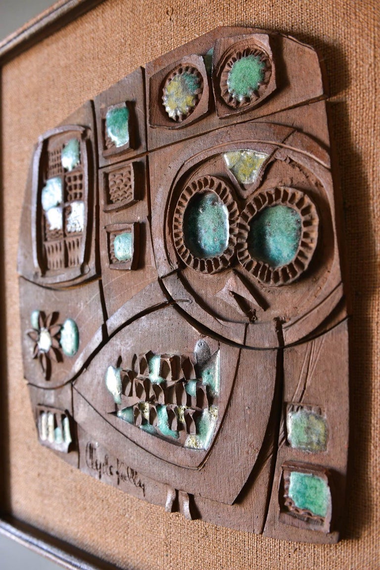 Ceramic Panel by California Artist Clyde Kelly, circa 1968 at 1stDibs