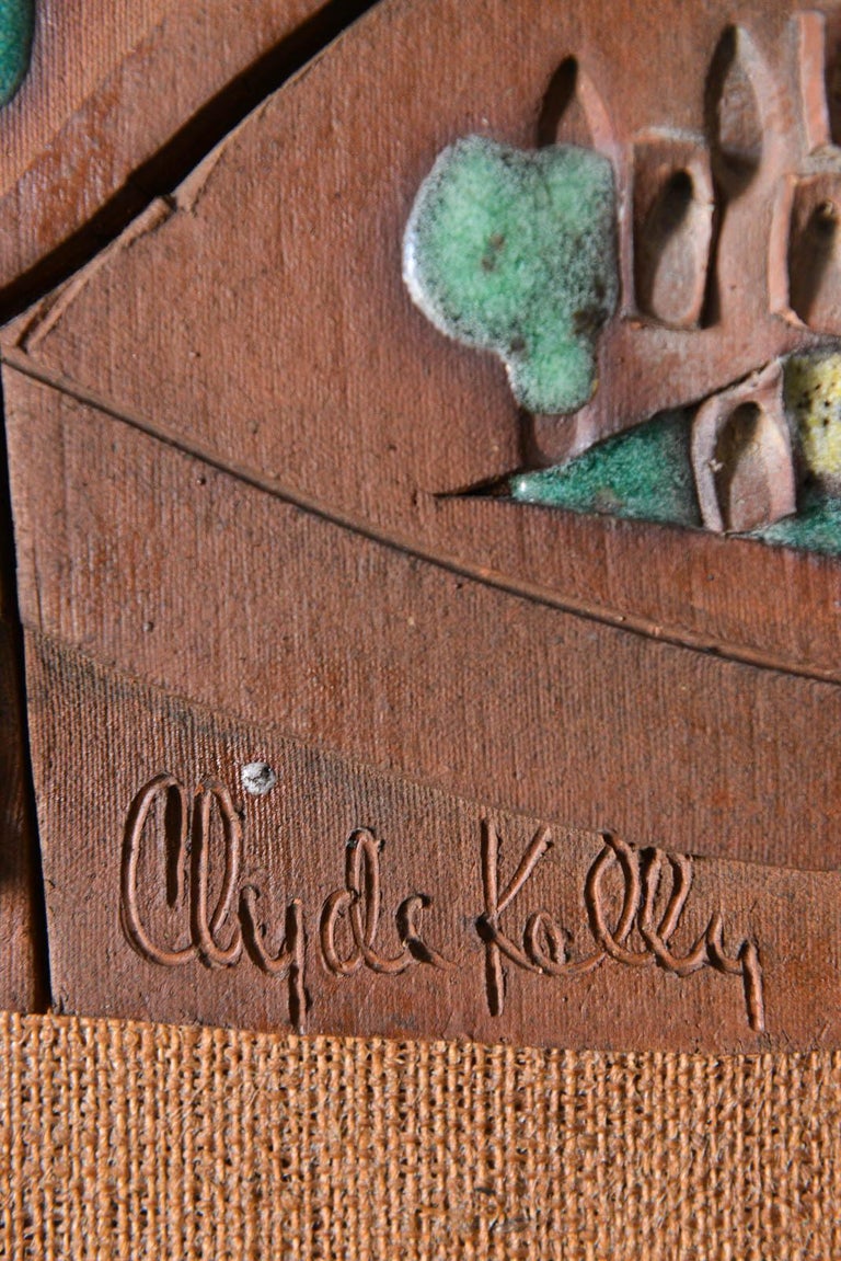 Ceramic Panel by California Artist Clyde Kelly, circa 1968 at 1stDibs