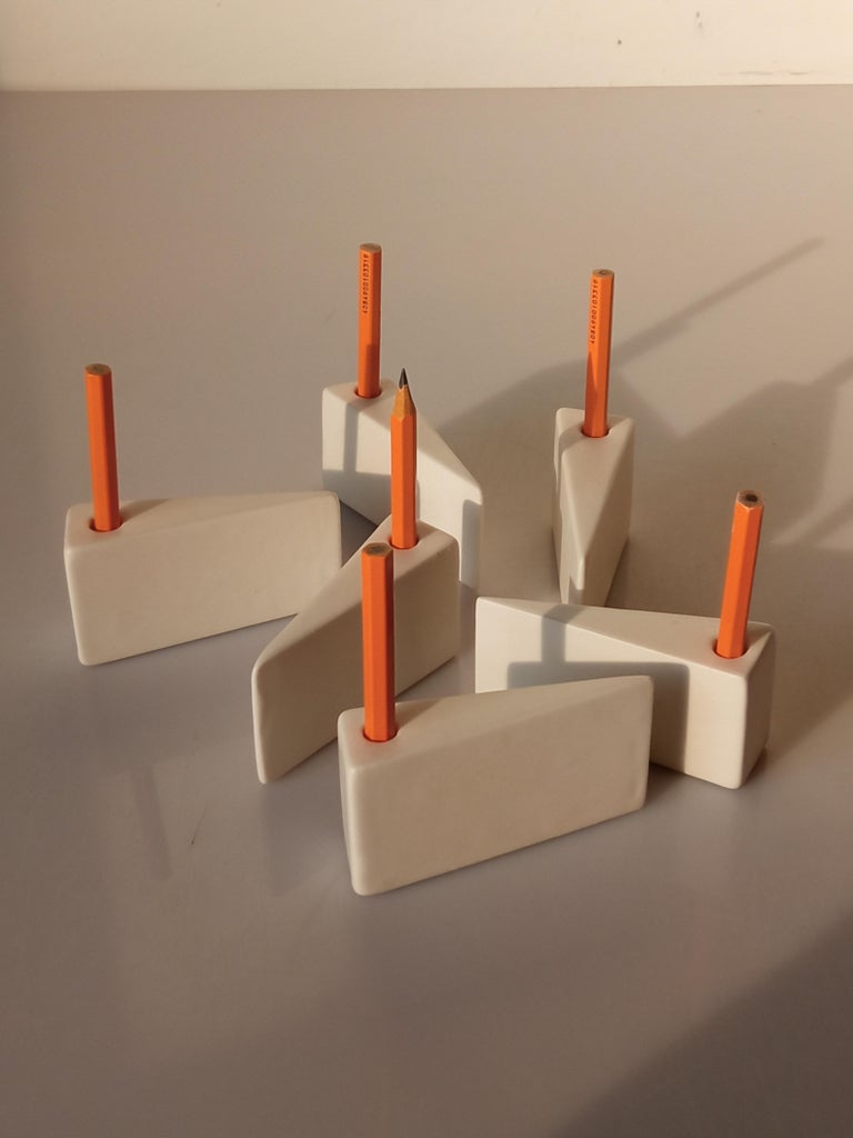 ceramic pencil holder For Sale at 1stDibs