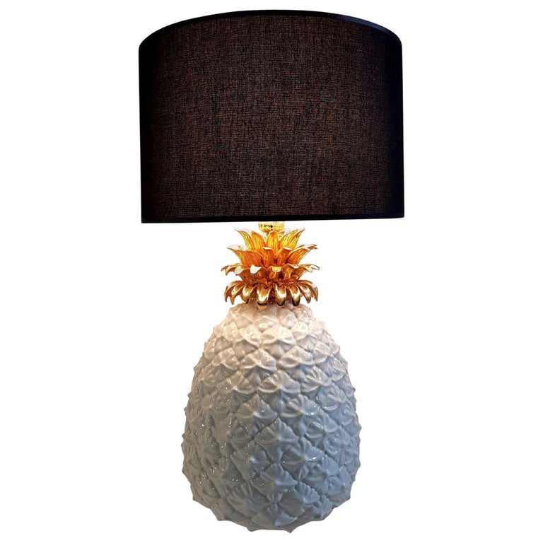 Ceramic Pineapple Table Lamp Made in Italy For Sale at 1stDibs