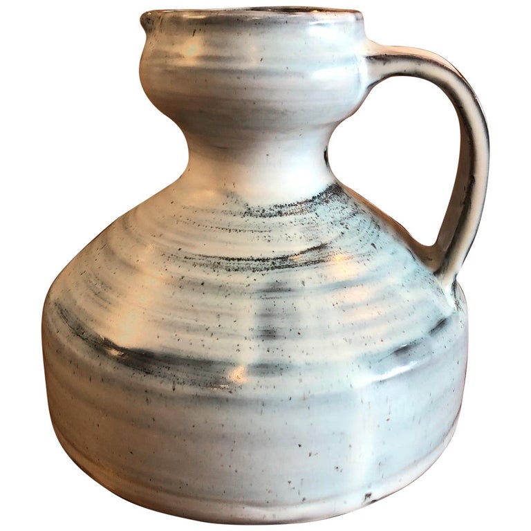 Ceramic Pitcher by Jacques Pouchain, France, 1960s at 1stDibs