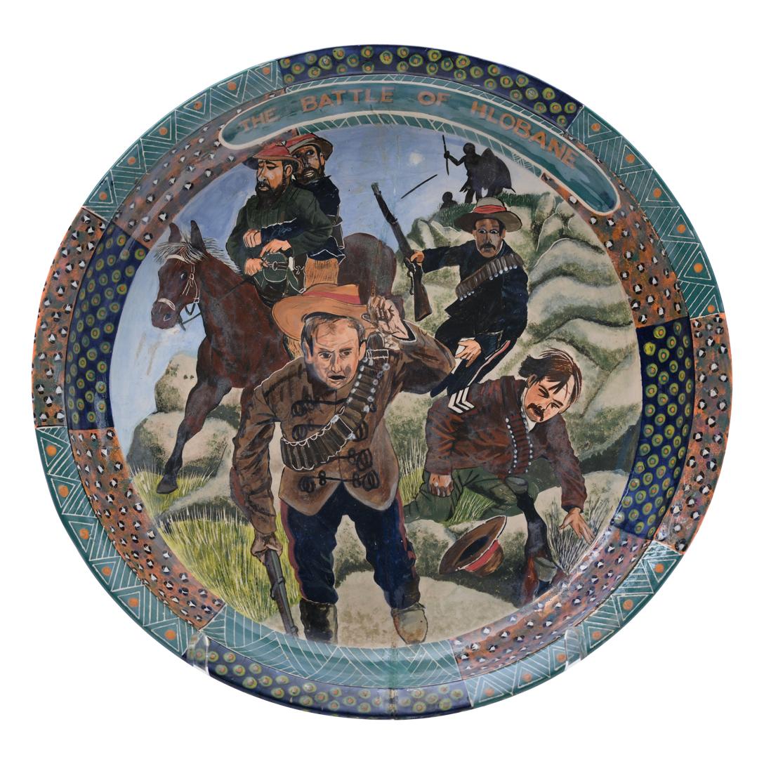 Ceramic Plate Battle Of Hlobane , Hand made in South Africa For Sale at ...