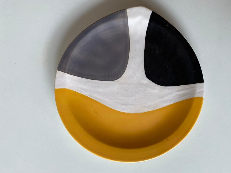 Ceramic Plate by Mado Jolain, France, 1970s For Sale at 1stDibs