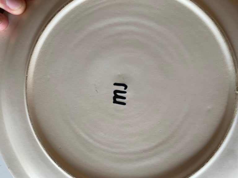 Ceramic Plate by Mado Jolain, France, 1970s For Sale at 1stDibs