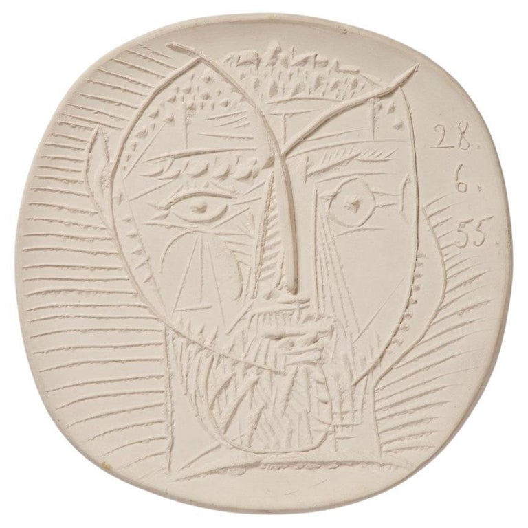 Ceramic Plate 'Visage De Faune' by Pablo Picasso For Sale at 1stDibs